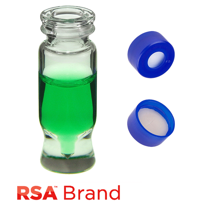 Vial & Cap Kit includes 100 EA 1.2ml, MRQ, Snap Top, Clear RSA ...