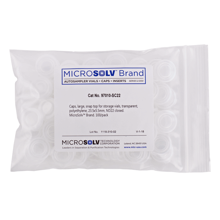 Caps, Push Top, Solid, Translucent Polyethylene. No liner required with ...