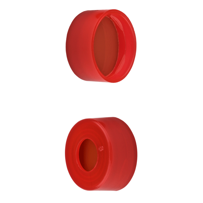 Caps, Snap Top, with Red Rubber / PTFE Septa, fitted in smooth ...