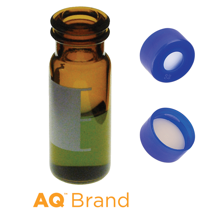 Vial & Cap Kit includes 100 EA 2ml, Snap Top, Amber Autosampler Vials ...