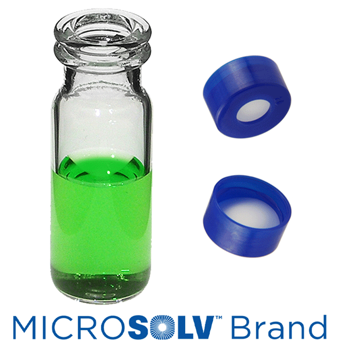 Vial & Cap Kit includes 100 EA 2ml, Snap Top, Clear Autosampler Vials ...