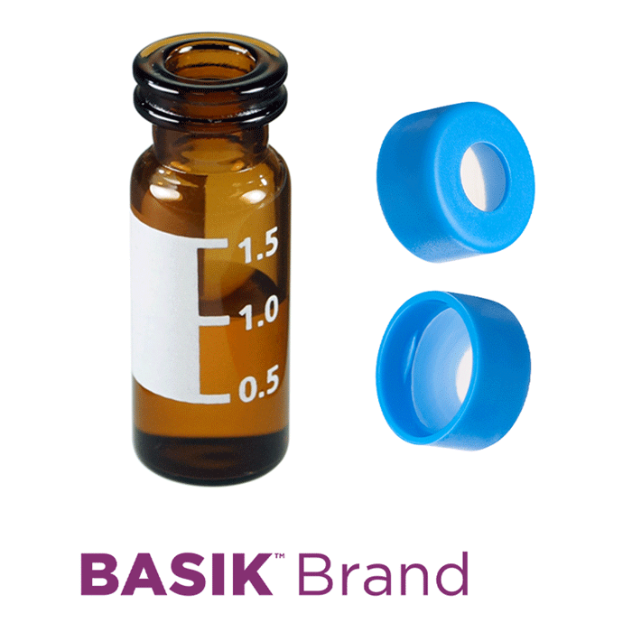 Vial & Cap Kit includes 100 EA 2ml, Snap Top, Amber Autosampler Vials ...