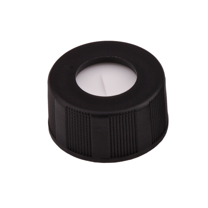 Caps, Screw Top, with White Silicone Rubber / Natural PTFE Pre-Slit ...