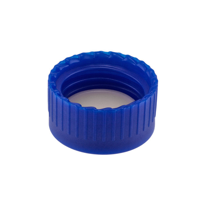 Caps, Screw Top, with Tan Silicone Rubber / PTFE Pre-Slit Septa, bonded ...