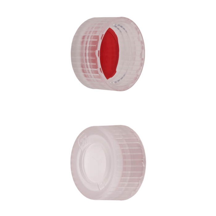 Caps, Screw Top, with Silicone Rubber / PTFE Partial Pre-Slit (Y Shape ...