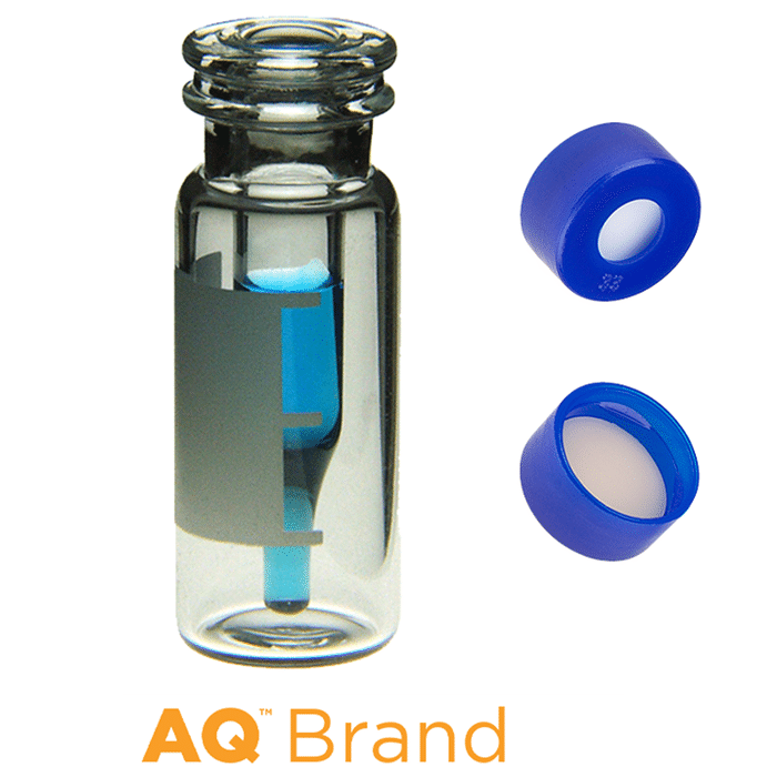 Vial & Cap Kit includes 100 EA 300ul, Fused Insert, Snap Top, Clear ...