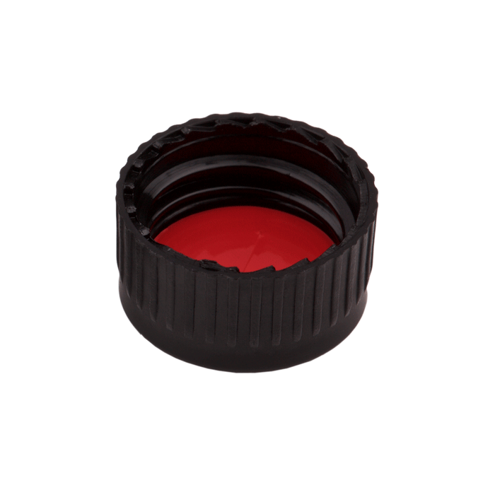 Caps, Screw Top, with Silicone Rubber / PTFE Pre-Slit Septa, bonded in ...