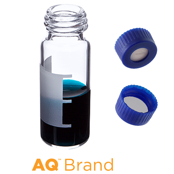 Vial & Cap Kit Includes 100 EA 2ml, Screw Top, Clear Autosampler Vials ...